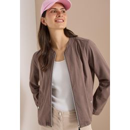 Blouson Cecil, Damen, Gr. L (42), urban taupe, Web, 75% Baumwolle, 25% Modal, unifarben, comfort fit normal, Rundhals, elastischer Bund, Jacken Blouson