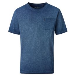 T-Shirt Casamoda "Casamoda T-Shirt uni", Damen, Gr. L, blau, 100% Baumwolle, Shirts T-Shirt