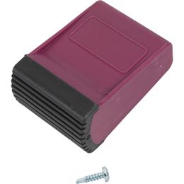 Krause Traversenfu&szlig;kappe f&uuml;r Stufenleitern schwarz/violett 64 x 25 mm