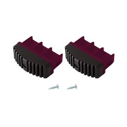 Krause Fu&szlig;stopfen f&uuml;r Stufenleitern schwarz/violett 77 x 25 mm 2 St&uuml;ck