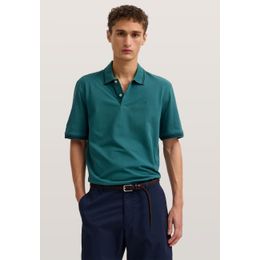 Poloshirt Bugatti, Damen, Gr. L, 560, flaschengr&uuml;n, 100% Baumwolle, unifarben, normal, ohne Ausschnitt, Shirts, Modern Fit aus reiner Baumwolle