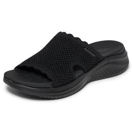 Pantolette Skechers "ULTRA FLEX 3.0 SANDAL-BRING IT", Herren, Gr. 39, schwarz unifarben, Textil, Schuhe Pantolette, Sommerschuh, Strandschuh, Badeschuh mit Yoga Foam