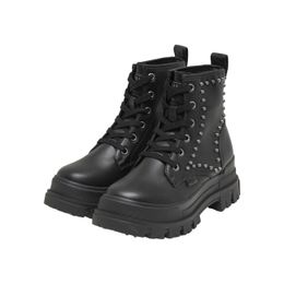 Stiefel Buffalo "Buffalo ASPHA RLD STUD - VEGAN NAPPA", Damen, Gr. 36, schwarz, Polyurethan, unifarben, Schuhe Stiefel