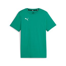 Trainingsshirt Puma "TEAMGOAL CASUALS TEE JR", Jungen, Gr. 128, sport gr&uuml;n, Puma wei&szlig;, Jersey, Obermaterial: 100% Baumwolle, unifarben, regular fit normal, Rundhals, Shirts, f&uuml;r Jugendliche, Kurzarm, f&uuml;r sportliche Aktivit&auml;ten