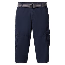 3/4-Hose Casamoda "Casamoda 3/4 - Bermuda BEN uni", Damen, Gr. 30, Normalgr&ouml;&szlig;en, dunkelblau, 100% Baumwolle, Hosen