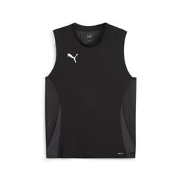 Fu&szlig;balltrikot Puma "TEAMGOAL SLEEVELESS JERSEY", Herren, Gr. S, Puma schwarz, Puma wei&szlig;, flat schwarz gray, Interlock, Obermaterial: 100% Polyester, unifarben, regular fit normal, Rundhals, Trikots Fu&szlig;balltrikot, f&uuml;r Fu&szlig;ball, &auml;rmellos, sportlicher Stil, aus Interlock-Material