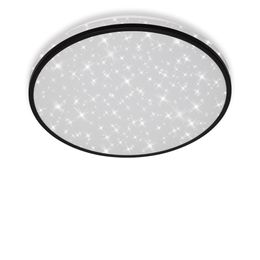 Briloner LED-Deckenleuchte 'Nigra' mit Sternendekor 24 W 2200 lm &Oslash; 38 cm