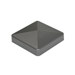 GroJa Kappe f&uuml;r Aluminium-Steckzaunpfosten anthrazitgrau 7 x 7 cm