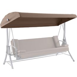 toom Ersatzdach f&uuml;r Hollywoodschaukel 'Sophia' taupe 233 x 26 x 117 cm