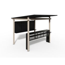 Sojag Outdoorbar 'Munich' schwarz/grau 258 x 260 x 230 cm