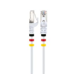 Schwaiger S/FTP-Netzwerkkabel CAT 7 wei&szlig; 1 m