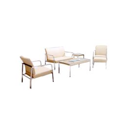 Jet-Line Gartenm&ouml;bel Lounge M&ouml;bel Set APHRODITE beige 4-Teilig Garten Terrasse Balkon Wetterbest&auml;ndig