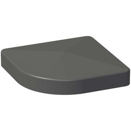 GroJa Kappe f&uuml;r variablen Aluminium-Eckpfosten anthrazit 9 x 9 cm