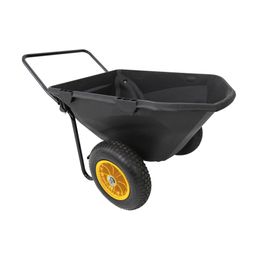 Polar Schubkarre 'Cub Cart' schwarz Stahl / Kunststoff 127 x 71 x 74 198 Liter