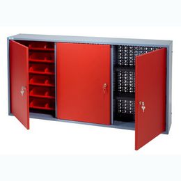 K&uuml;pper K&uuml;pper H&auml;ngeschrank rot 3-t&uuml;rig 120 x 60 x 20 cm