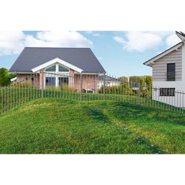 deutsche zauntechnik Zaunsystem-Set 'Residenz select Basel+' anthrazit f&uuml;r Hanglage 800 x 150 cm