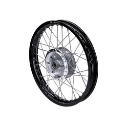 Speichenrad 1,60 x 16 Aluminium schwarz f&uuml;r Simson S50, S51, S53, S70, S83, KR51/1, KR51/2 Schwalbe, SR4-1 Spatz, SR4-2 Star, SR4-3 Sperber, SR4-4 