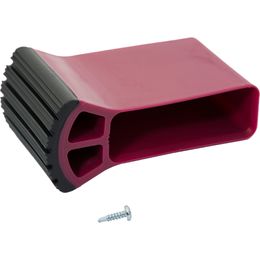 Krause Traversenfu&szlig;kappe f&uuml;r Stufenleitern schwarz/violett 61,5 x 20 mm