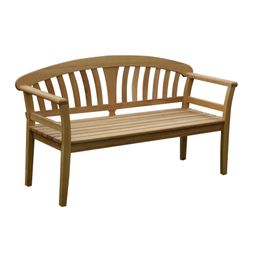 Promadino Gartenbank 3-Sitzer Holz braun 156 x 87 x 54 cm