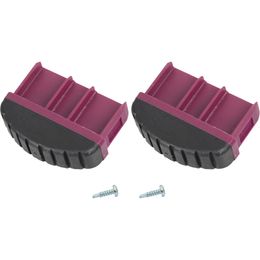 Krause Fu&szlig;stopfen f&uuml;r Stufenleitern schwarz/violett 71,5 x 20 mm 2 St&uuml;ck