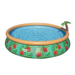 Bestway Fast-Set-Pool-Set 'Fast Set' &Oslash; 457 x 84 cm mit Wassersprinkler und Filterpumpe