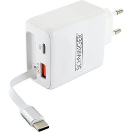 Schwaiger Ladeadapter USB A+C 30 W