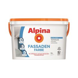 Alpina Fassadenfarbe wei&szlig; matt 10 l