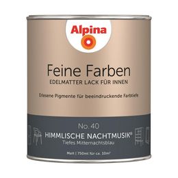 Alpina Feine Farben 'Himmlische Nachtmusik' mitternachtsblau matt 750 ml