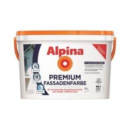 Alpina Premium-Fassadenfarbe wei&szlig; matt 10 l