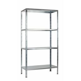 SCHULTE REGALWELT Steck-Grundregal 180 x 90 x 40 cm, 4 B&ouml;den, verzinkt, Tragkraft 260 kg