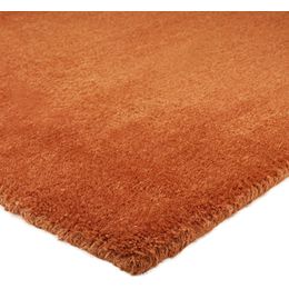 HEINE HOME Witt Hochflorteppich, terracotta, Gr&ouml;&szlig;e 200x200 cm - rund