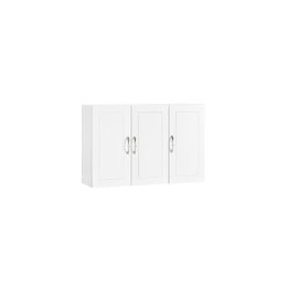 sobuy H&auml;ngeschrank mit 3 T&uuml;ren Wei&szlig; 30x89,99x59,99cm Modern