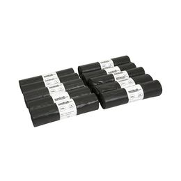 eurokraft basic Abfalls&auml;cke, 100% PCR LDPE, 120 l, 52 &micro;m, BxL 700 x 1100 mm, VE 250 Stk, schwarz