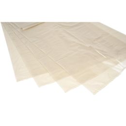 eurokraft basic Gro&szlig;volumen-Abfalls&auml;cke, PCR LDPE, 400 l, LxBxH 600 x 450 x 1600 mm, VE 75 Stk, 60 &micro;m, transparent