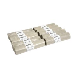 eurokraft basic Abfalls&auml;cke, 100% PCR LDPE, 120 l, 52 &micro;m, BxL 700 x 1100 mm, VE 250 Stk, transparent