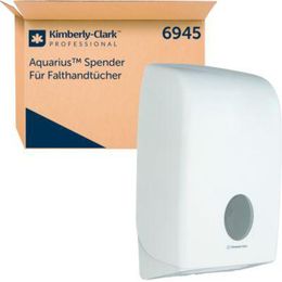 Kimberly-Clark&reg; Aquarius Papierhandtuchspender 6945, L 150 x B 100 x H 132 mm, Kunststoff, wei&szlig;
