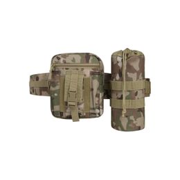 Mini Bag Brandit "Brandit Unisex waistbeltbag Allround", Damen, Gr. onesize, gr&uuml;n (tactical camo), Polyester, unifarben, Taschen
