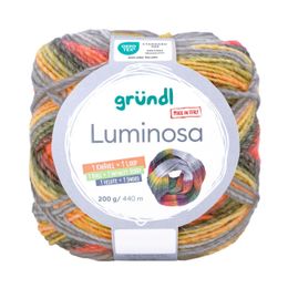 gr&uuml;ndl Luminosa von Gr&uuml;ndl, Gelb/Rot/Gr&uuml;n/Blau/Grau, aus Schurwolle