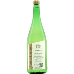 Weingut Knoblach M&uuml;ller-Thurgau 1,0 L / Rivaner 2025 Trocken - Franken &ndash; Wei&szlig;wein Qualit&auml;tswein