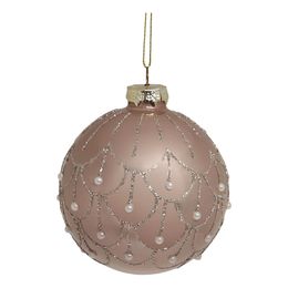 Chic Antique Rosa Weihnachtskugel aus Glas Model 3 skandinavische Deko Online Shop