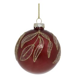 Chic Antique Rote Weihnachtskugel aus Glas Model 3 skandinavische Deko Online Shop