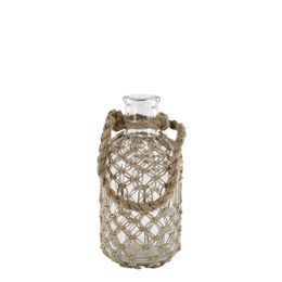 Chic Antique Flasche mit Geflecht und Henkel H27/&Oslash; 14 cm natur skandinavische Deko Online Shop