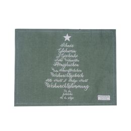 Krasilnikoff Platzmatte, Tischset Christmas Words 46 x 34 cm, dunkelgrau skandinavische Deko Online Shop