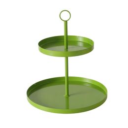 Boltze Etagere Samina aus Metall 34 cm, &Oslash; 30 cm, gr&uuml;n skandinavische Deko Online Shop