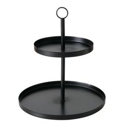 Boltze Etagere Samina aus Metall 34 cm, &Oslash; 30 cm, schwarz skandinavische Deko Online Shop