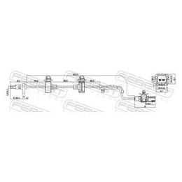 FEBEST Sensor, Raddrehzahl 03606007 Vorderachse links f&uuml;r HONDA
