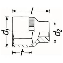 Hazet Steckschl&uuml;sseleinsatz 8507 f&uuml;r VW