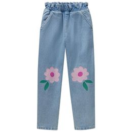 Topolino M&auml;dchen Jeans mit Paperbag-Bund