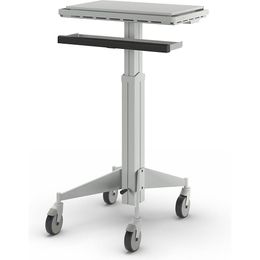 treston Mobile Arbeitsstation, hellgrau, LxH 590 x 940 mm