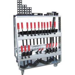 Profi-Set Spannwerkzeuge, mit Wagen, HxBxT 1260 x 700 x 1080 mm kaiserkraft